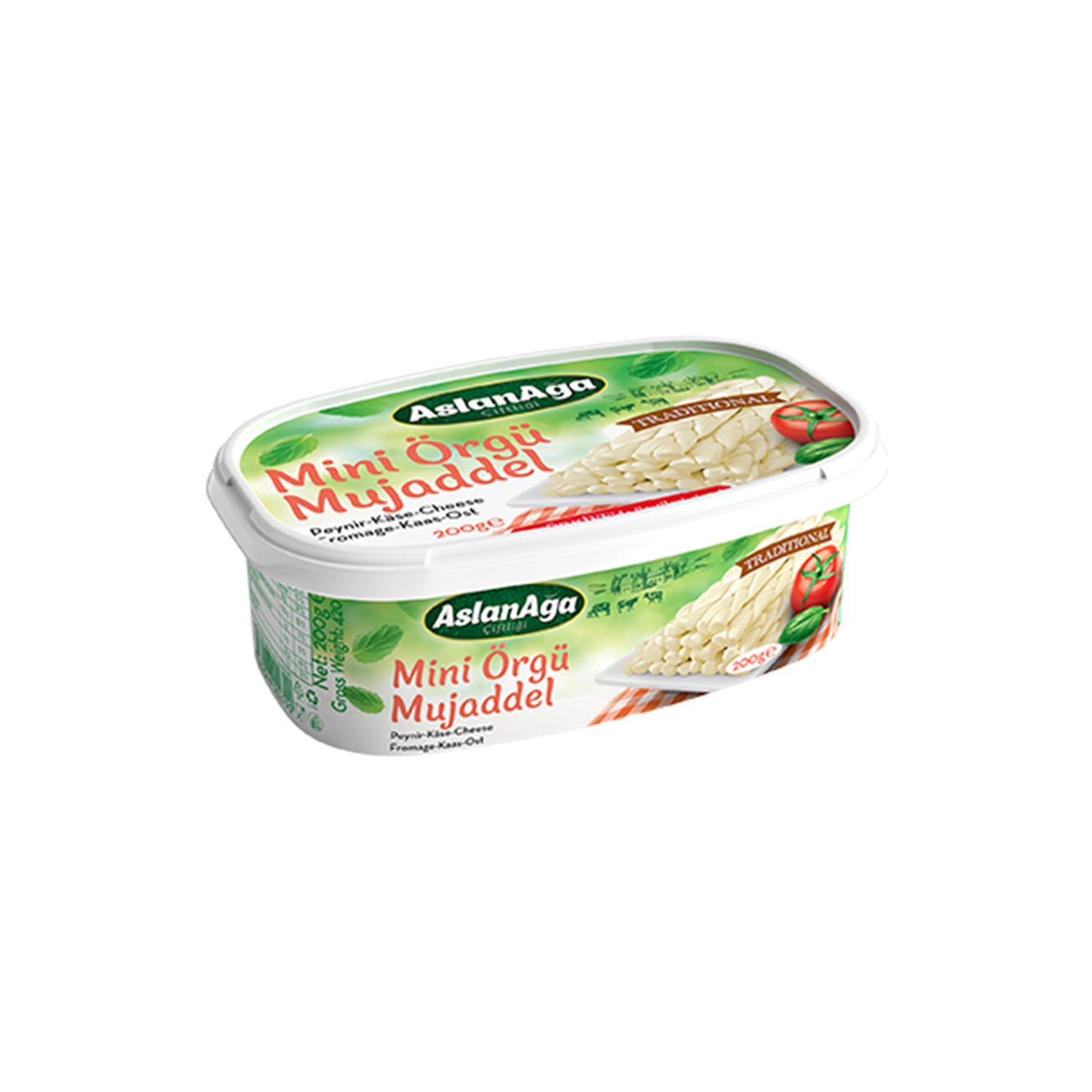 Aslan Aga Mini Orgu Peyniri Mujaddel 200g – MyJam Food
