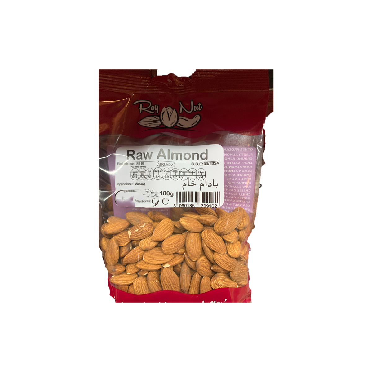 Roy Nut Raw Almond 180g – MyJam Food