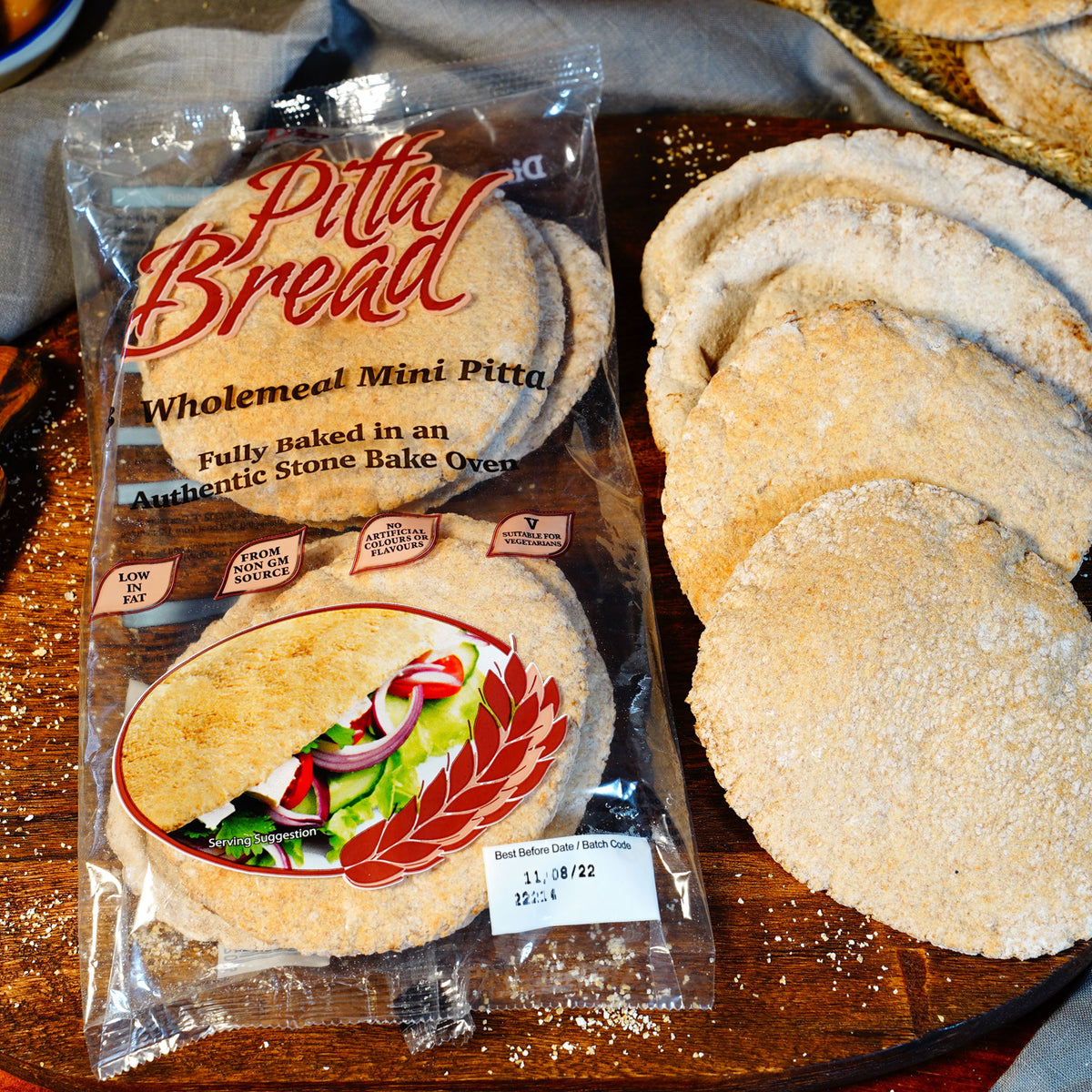 Dina Bread Wholemeal Mini Pitta 8pcs – MyJam Food