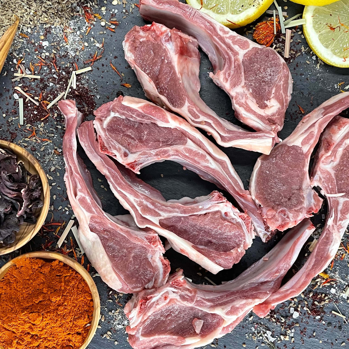 Fresh halal lamb meat: Order Halal Lamb Chops 500g | MyJam Store ...