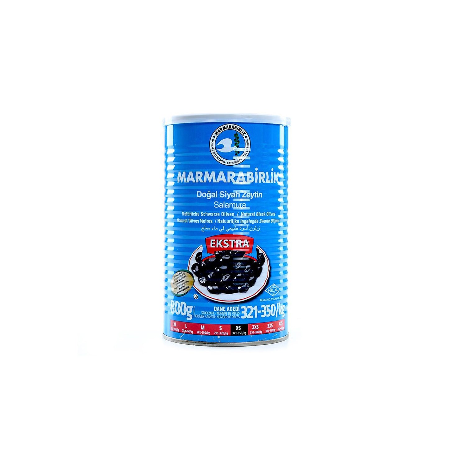 Marmarabirlik Natural Black Olives 800G XS – MyJam Food